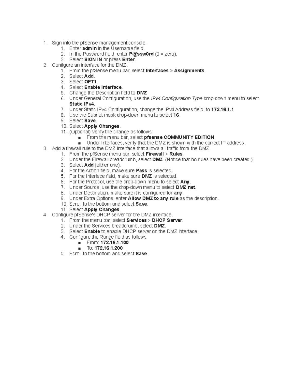 7.2.4 Configure Switch IP and VLAN - GUI - Log in to the Cisco switch. In the Google Chrome URL ...