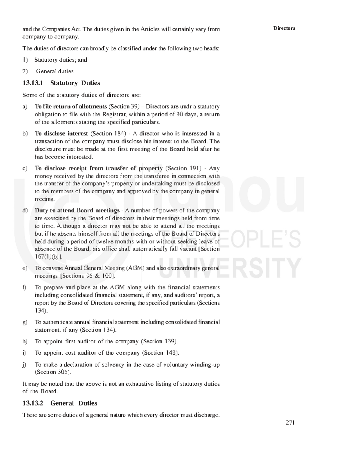 Unit-13: Duties and Liabilities of Directors under the Companies Act ...