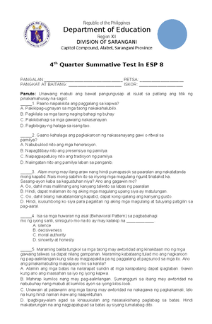 ENG9 Q2 Mod2-Unchanging Values in an Uncertain World - UNCHANGING ...