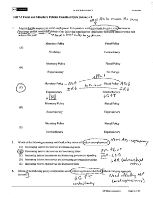 AP Macro Unit 6 Review: Understanding Fiscal Policy Essentials - Studocu