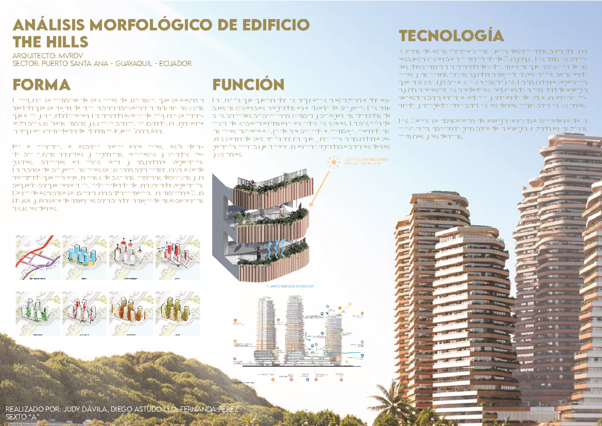 Análisis Morfológico del Edificio The Hills en Guayaquil - Studocu