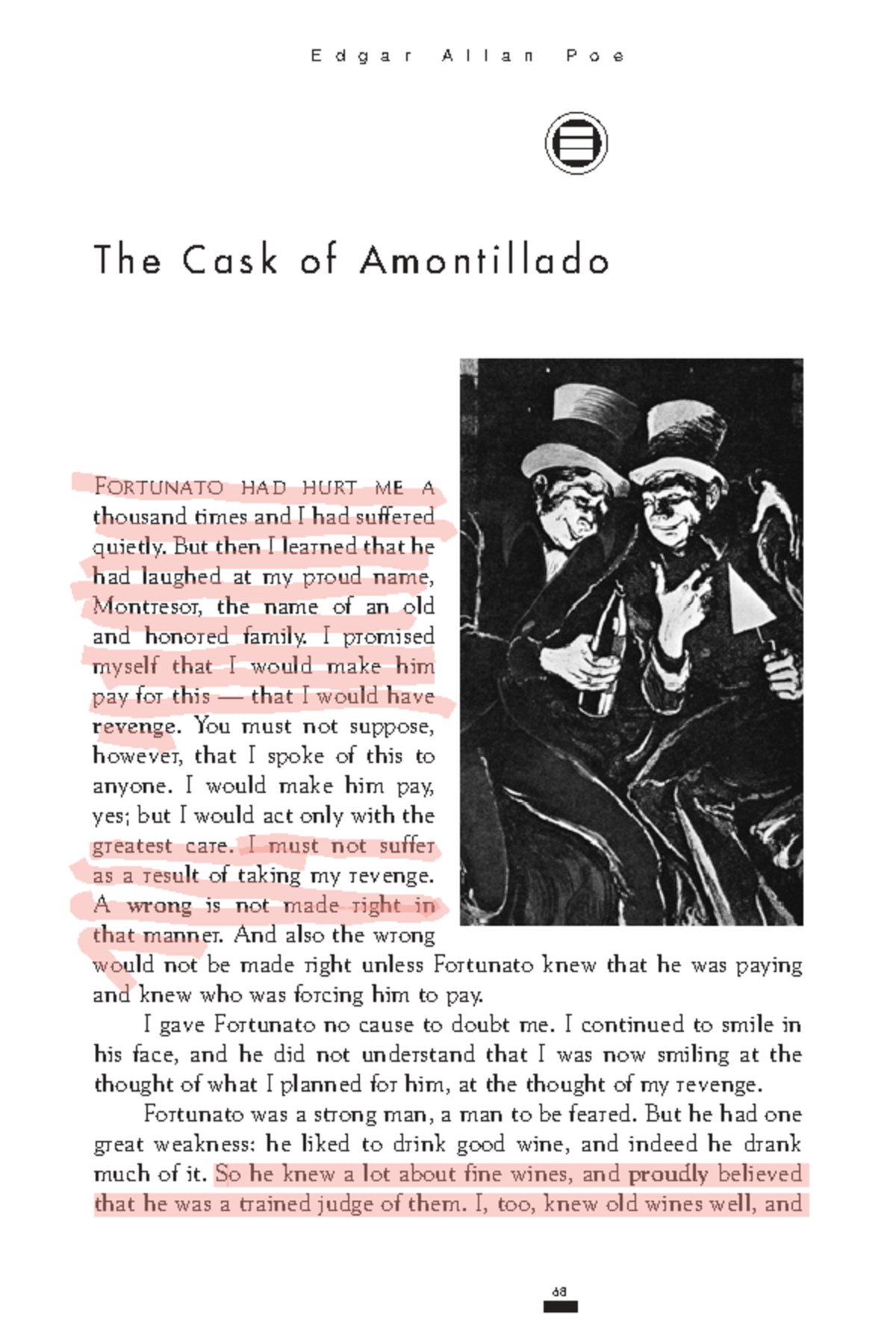 The Cask of Amontillado: A Study of Edgar Allan Poe's Masterpiece - Studocu