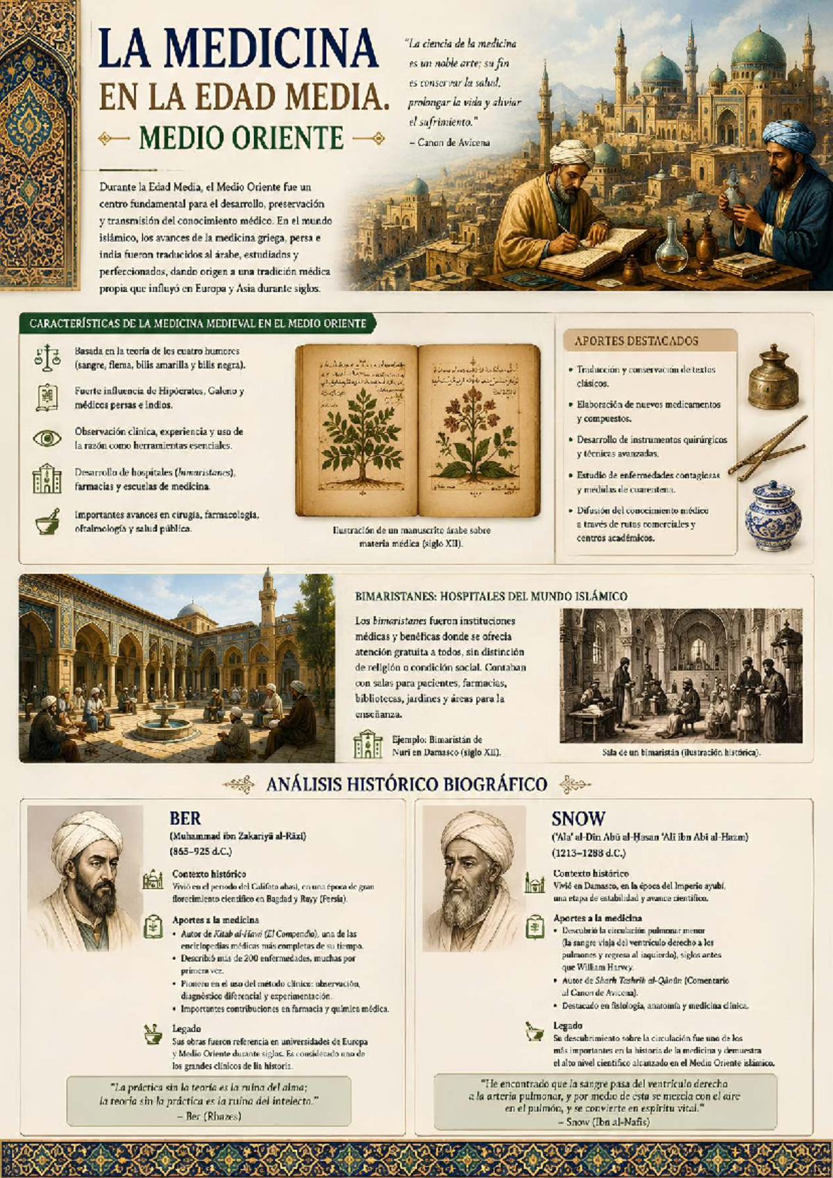 LA MEDICINA EN LA EDAD MEDIA: APORTES DEL MEDIO ORIENTE Y AVICENA - Studocu