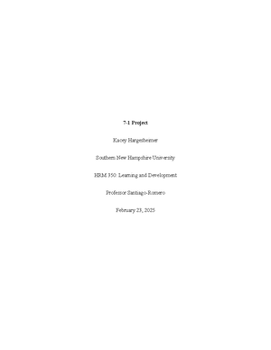 [Solved] How does a learning and development plan address ...