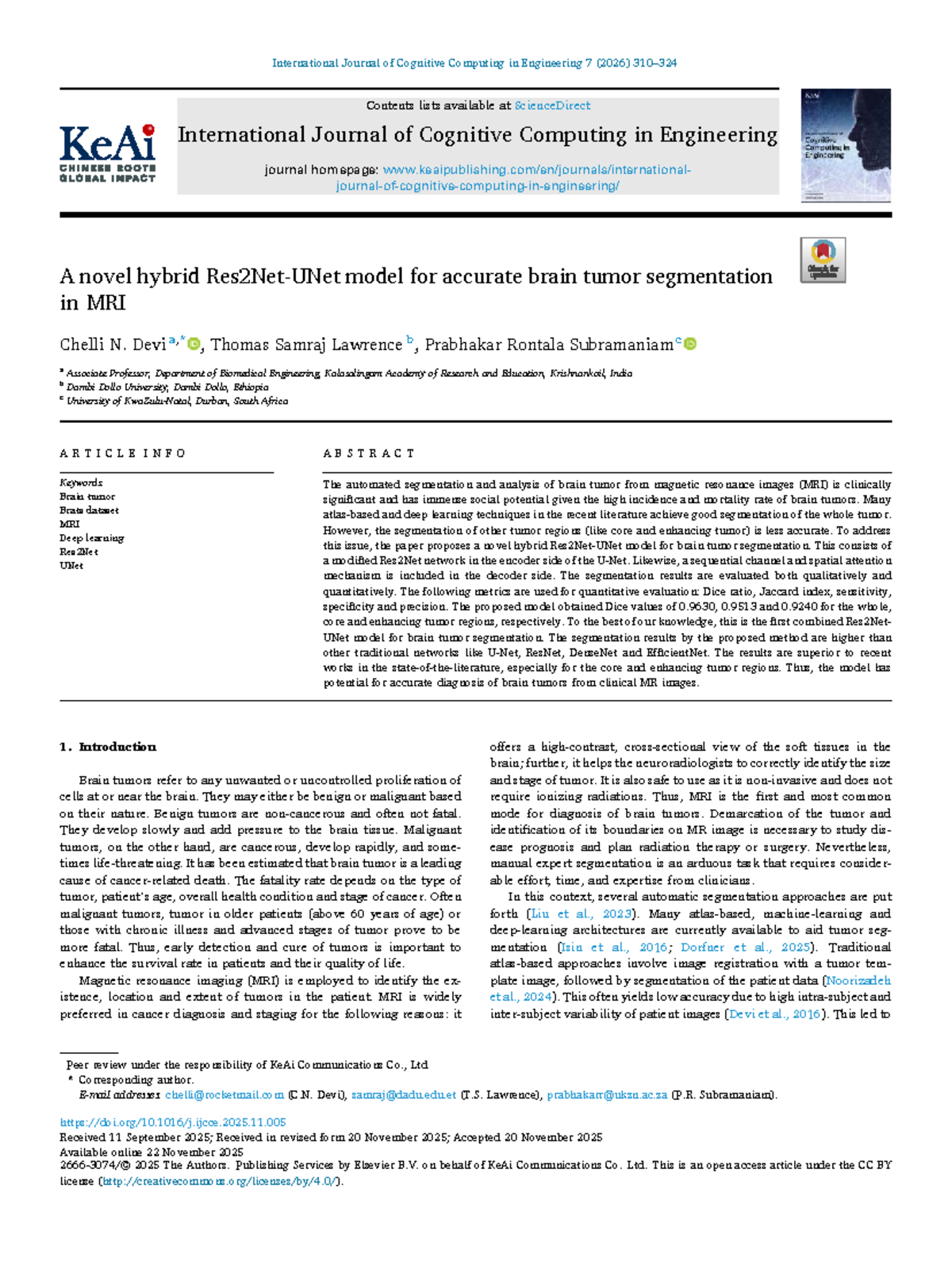 A Novel Hybrid Res2Net-UNet Model for Accurate Brain Tumor Segmentation ...