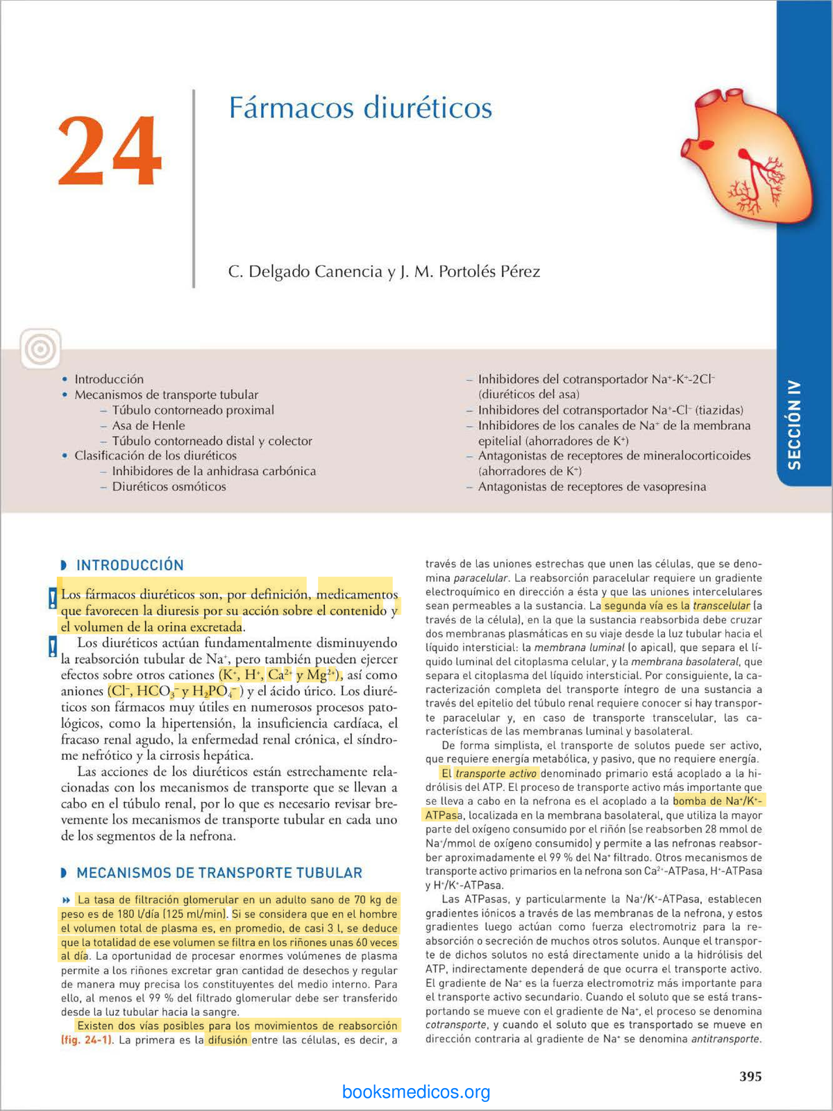 CAPÍTULO 24: FARMACOLOGÍA DE DIURÉTICOS - C. DELGADO Y J.M. PORTOLÉS ...