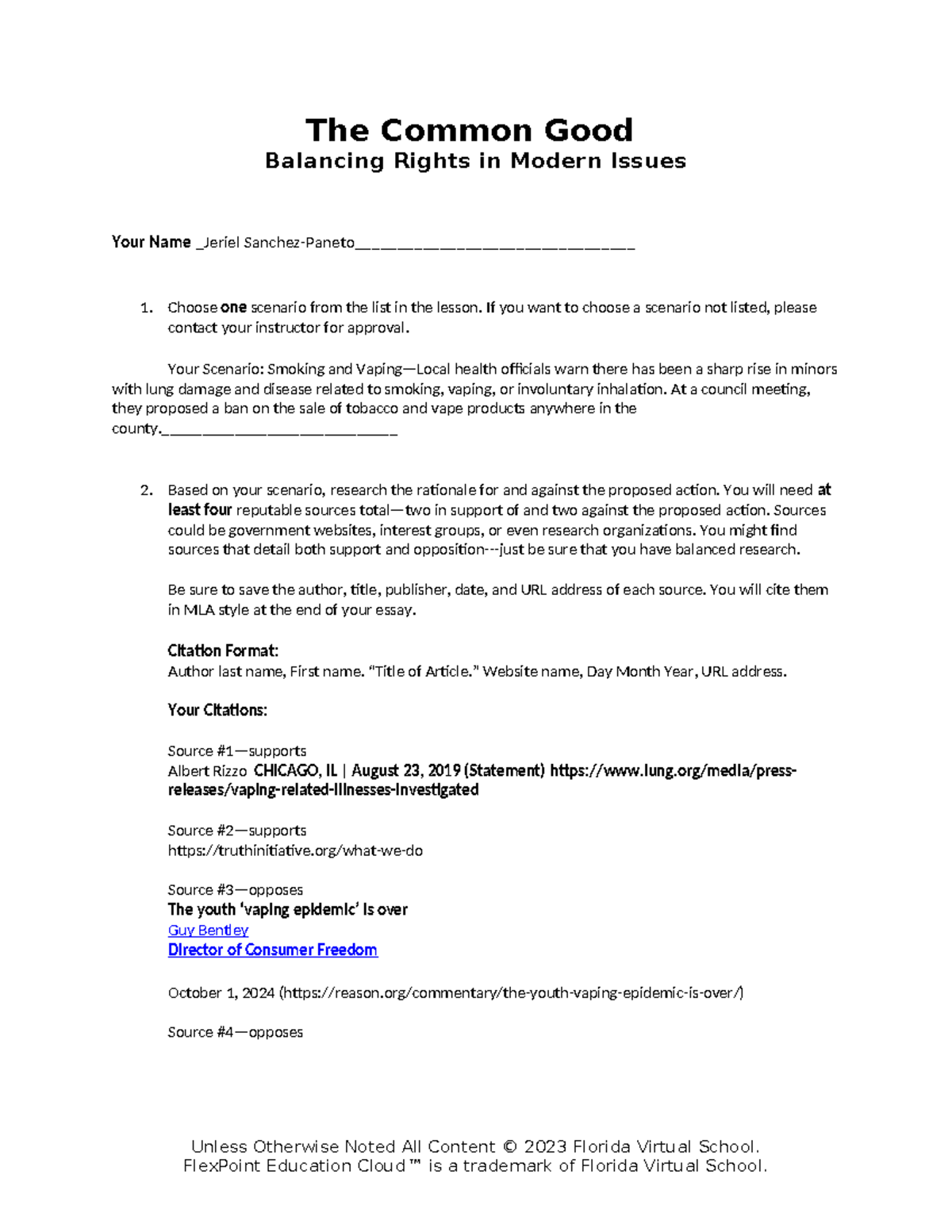 ENG 101 Essay Notes: The Common Good - Smoking and Vaping Debate - Studocu