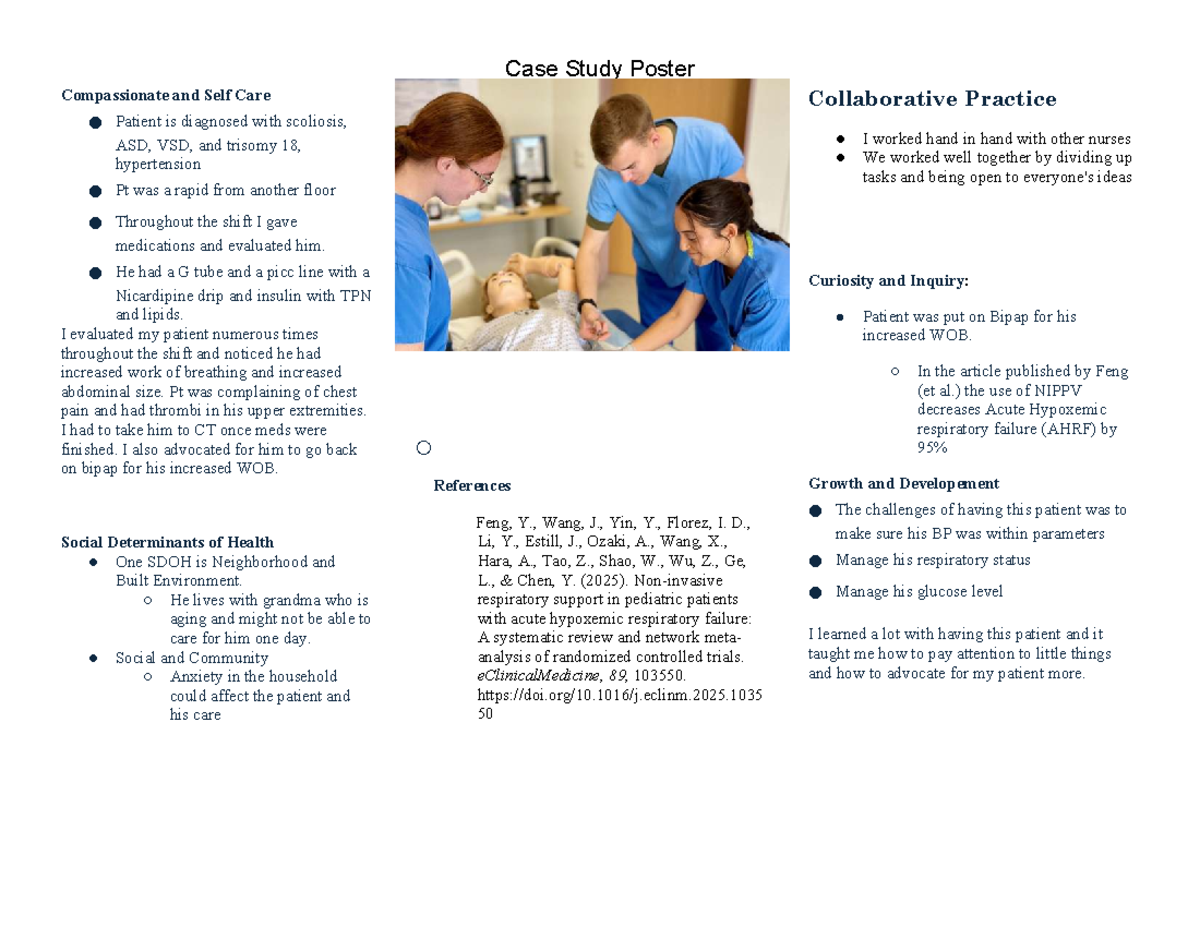 NURS 4040 Case Study: Compassionate Care in Complex Patient Management ...