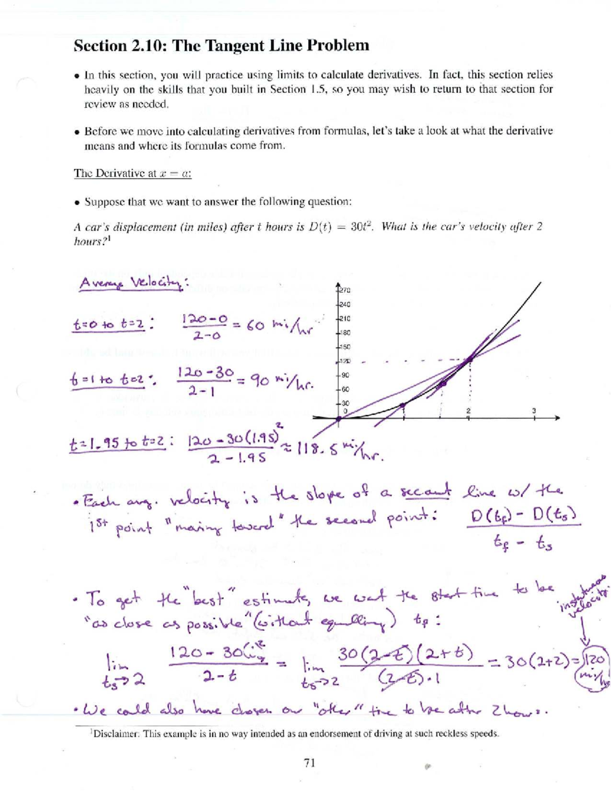 Calculating Derivatives: The Tangent Line Problem - Studocu