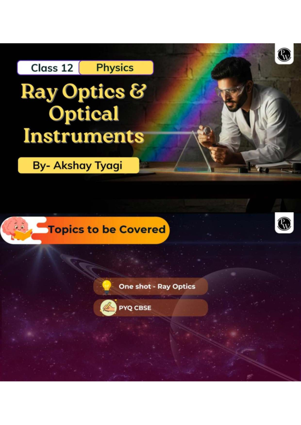 PW Class 12 Physics: Ray Optics & Optical Instruments Notes - Studocu