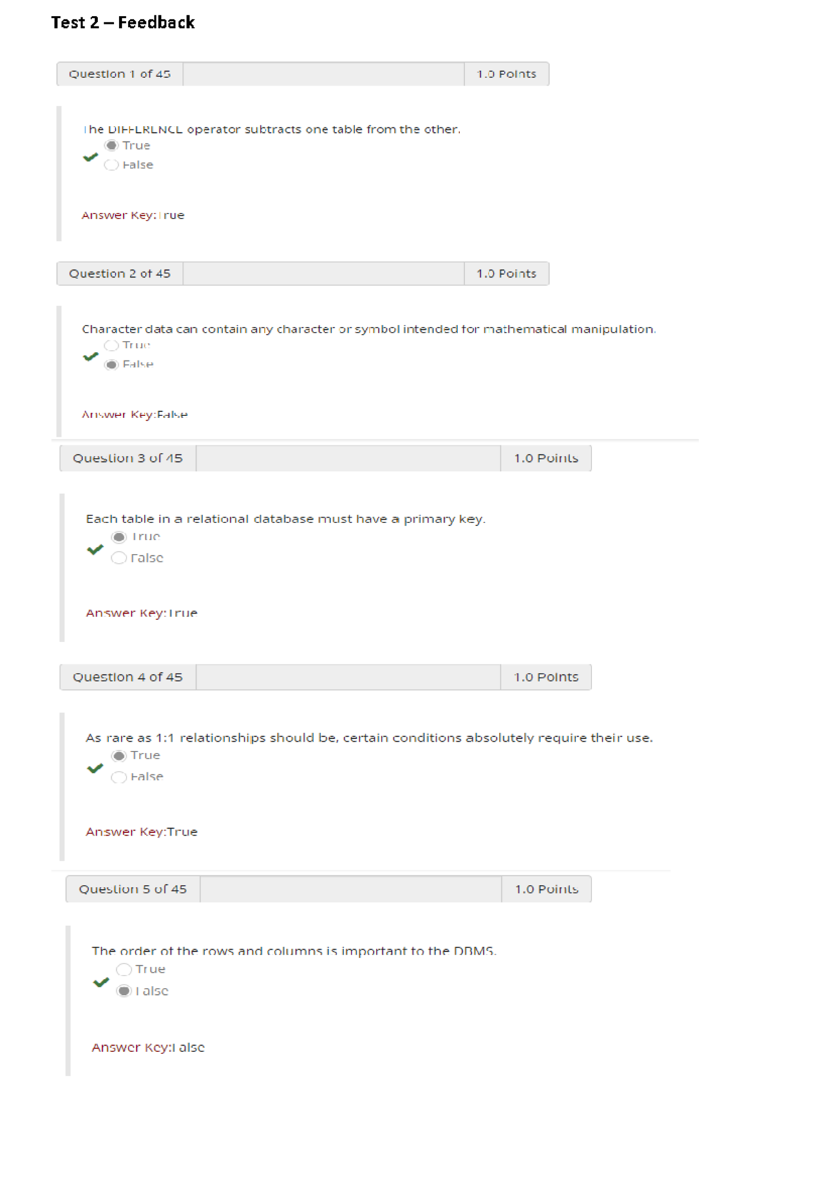 Test 2 - Feedback and Practice Material Overview - Studocu