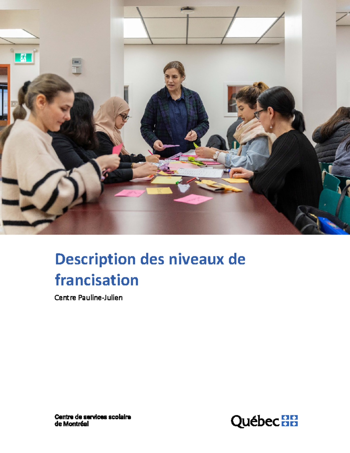Description des Niveaux de Francisation - Pauline Julien - Studocu