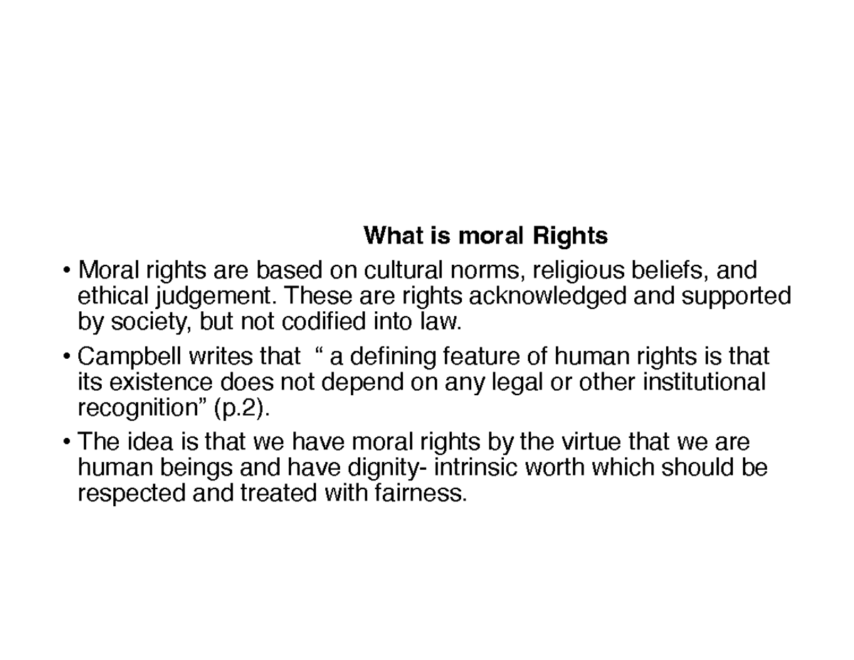 Moral and Legal Rights: Definitions, Challenges, and Treaties Analysis ...