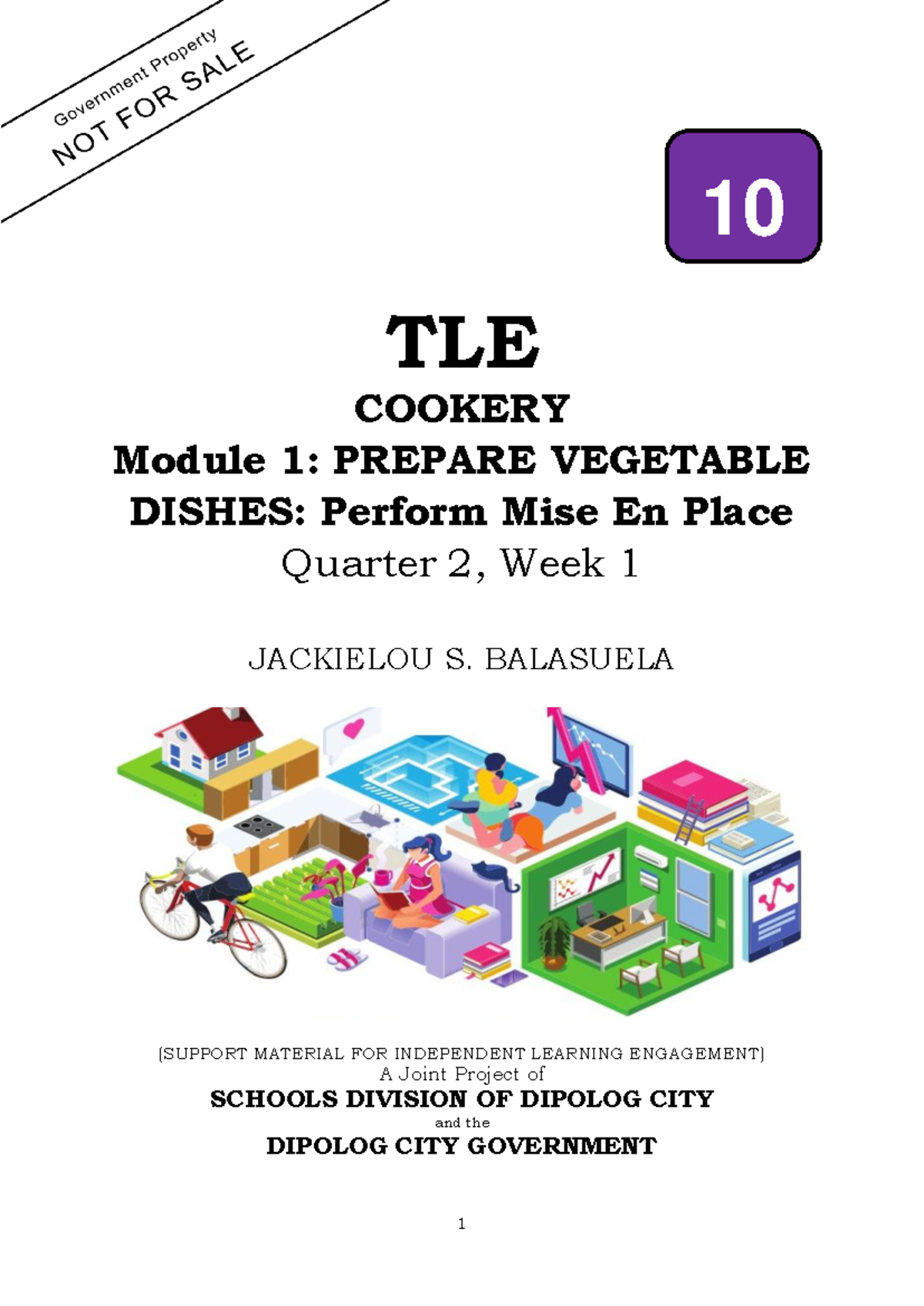 TLE10 Q2 W1 Cookery: Preparing and Cooking Vegetable Dishes - Studocu