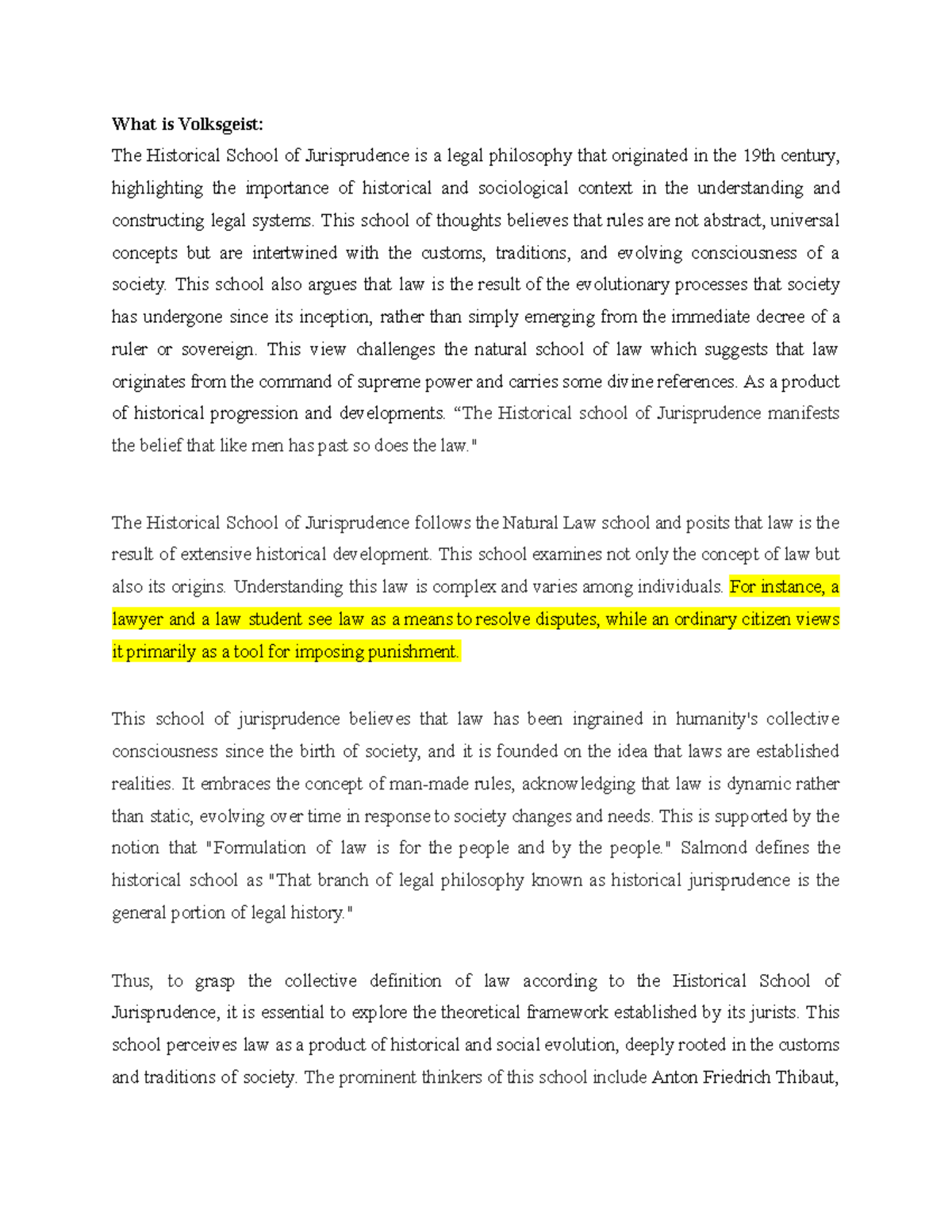 Application of Volksgeist in Malaysian Legislation - What is Volksgeist ...