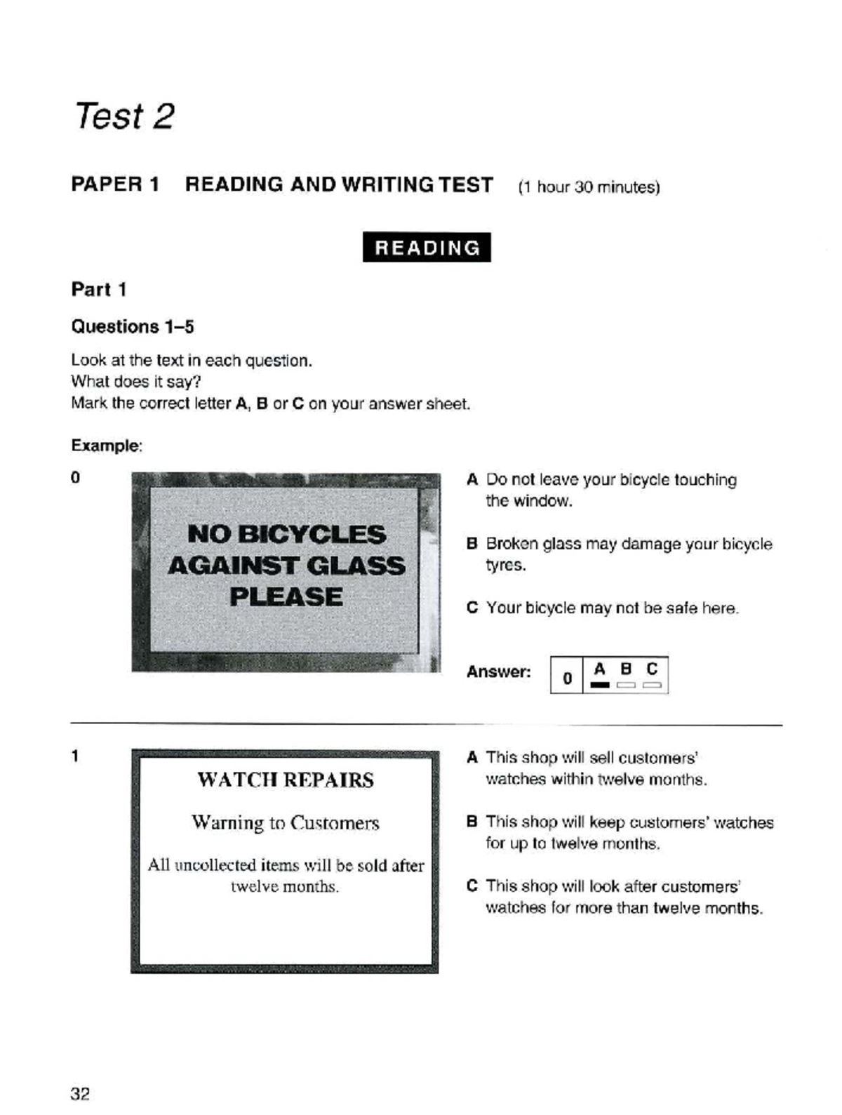 Cambridge Preliminary English Test 6: Reading & Writing Test Guide ...