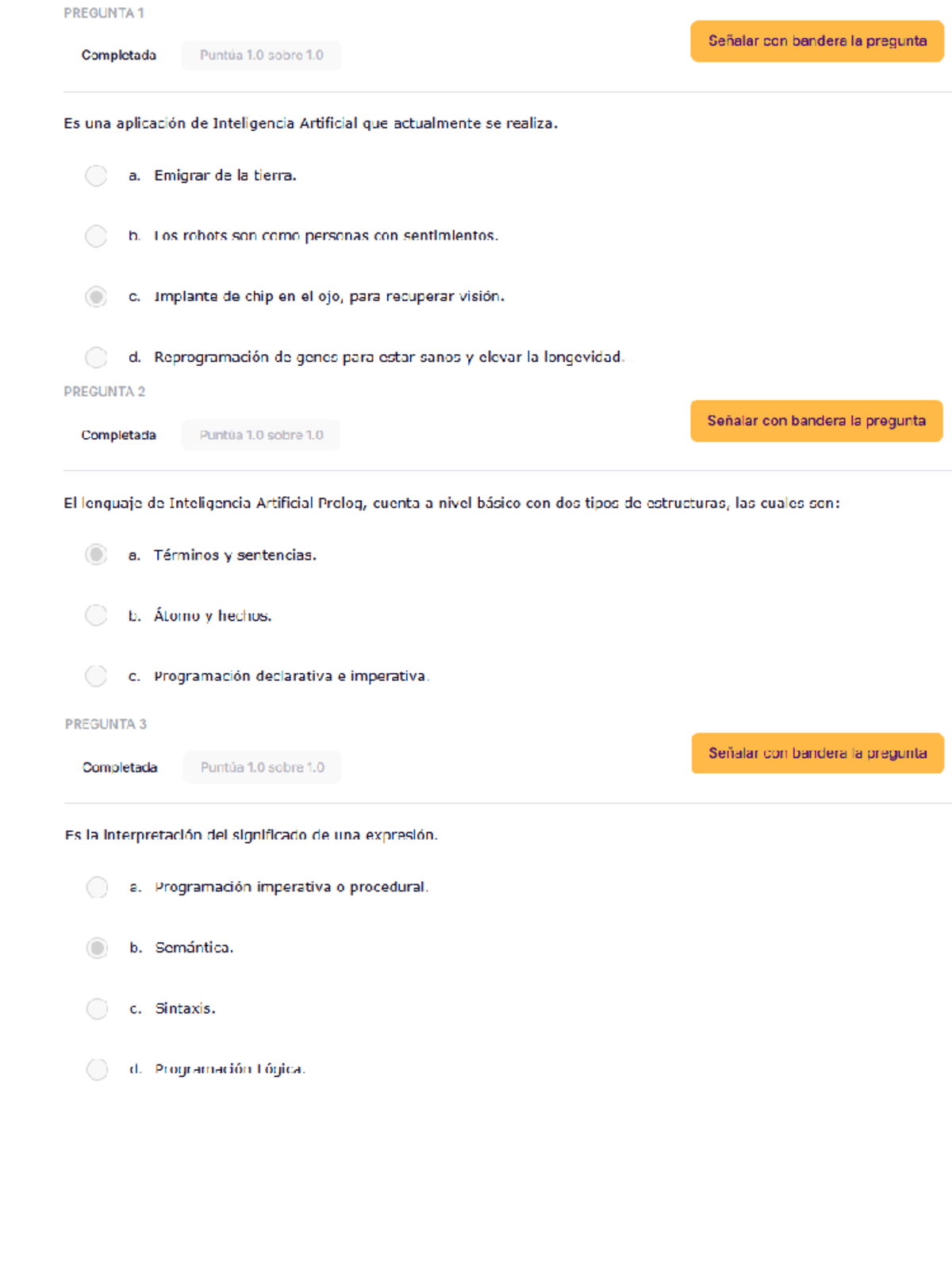 Inteligencia Artificial - Examen Semana 2 - Preguntas y Respuestas - Studocu