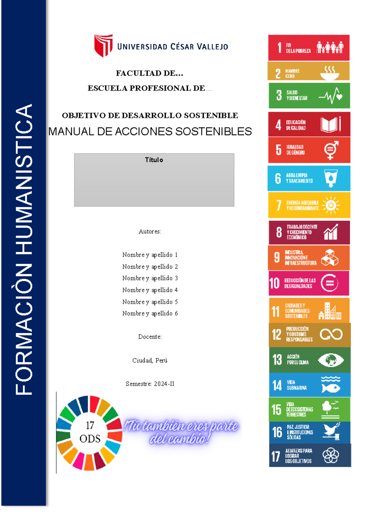 Manual de Acciones Sostenibles para ODS - 2024-II - Studocu
