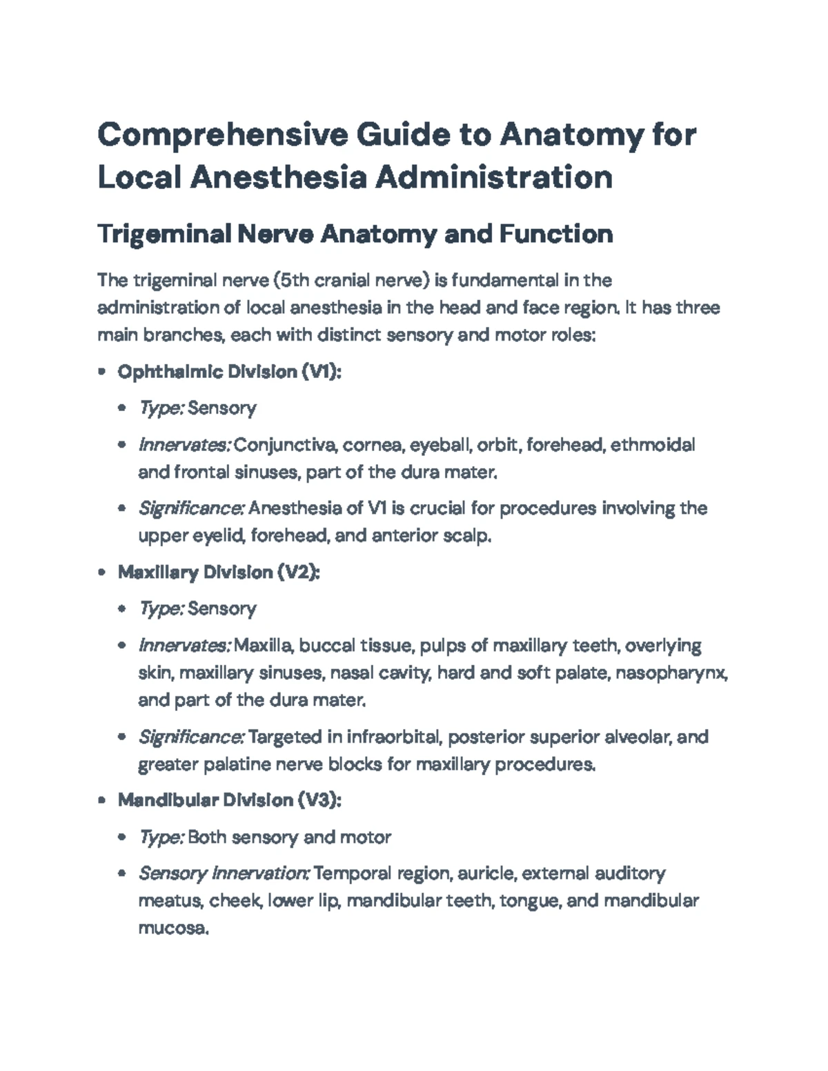 Maxillary and Mandibular Local Anesthetic Techniques: A Comprehensive ...