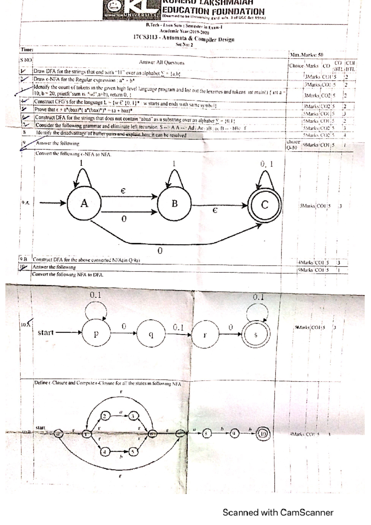 Atcd y17 test key - The key for the test exam - Identify the count of ...