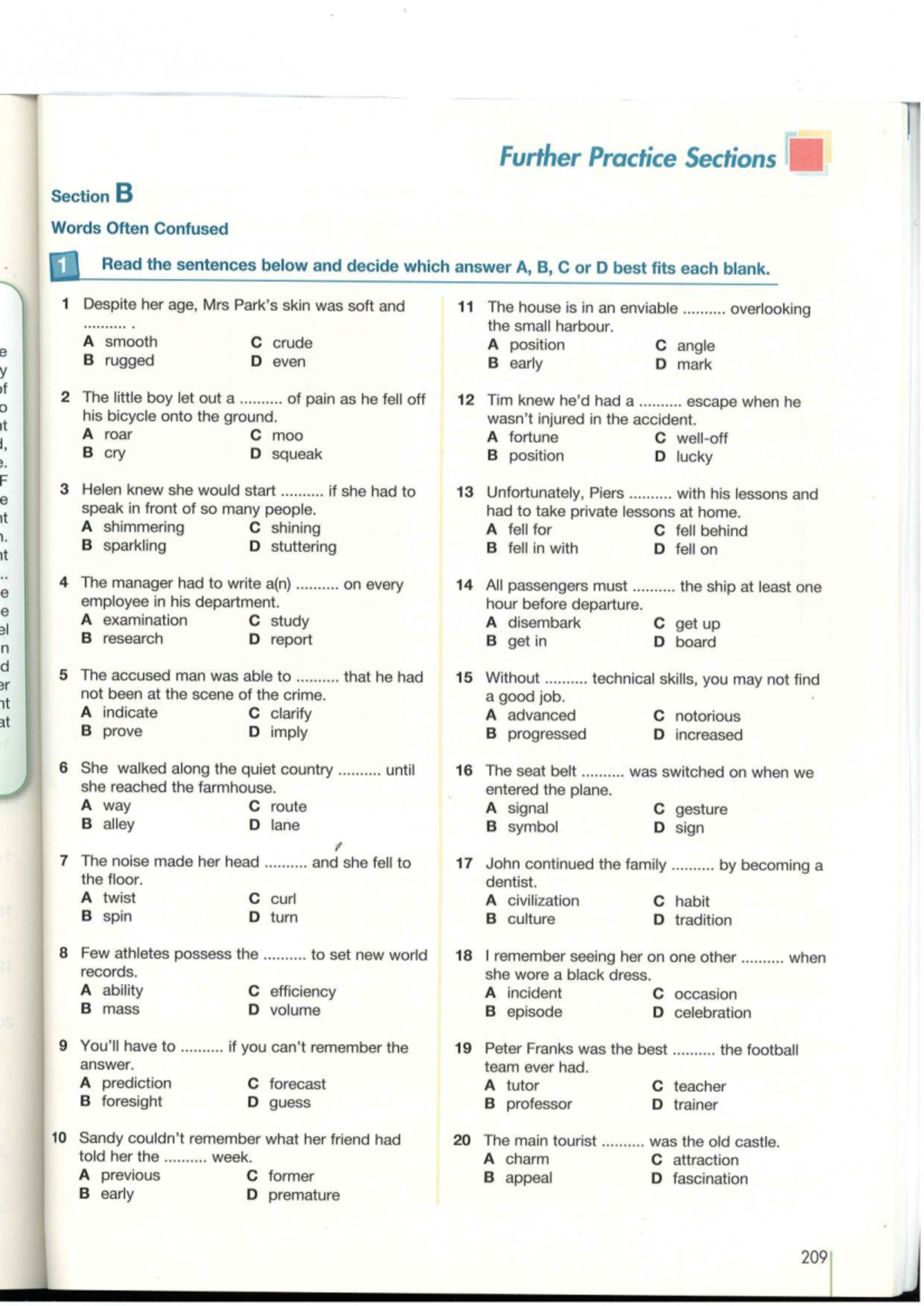 Further Practice Sections: Words Often Confused & Cloze Exercises - Studocu