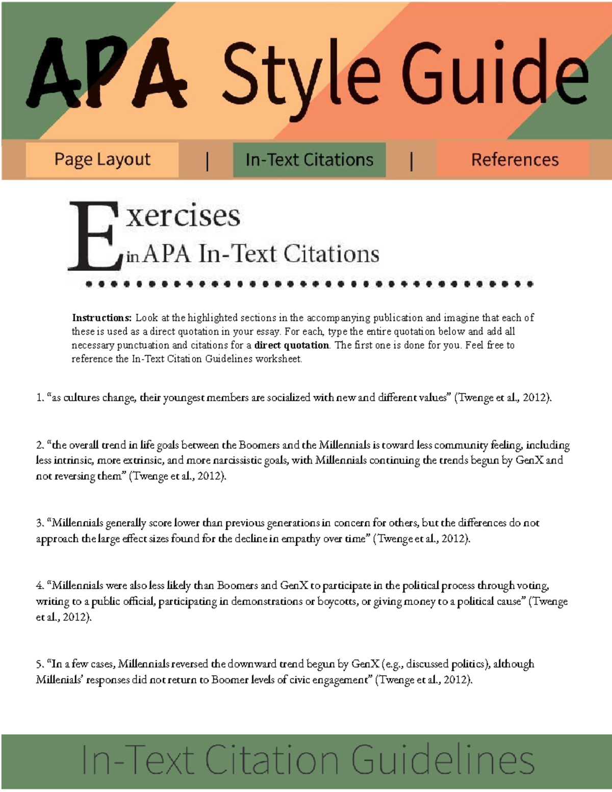 Answer-KEY 3A. Practice-Worksheet-In-Text-Citations - Instructions ...