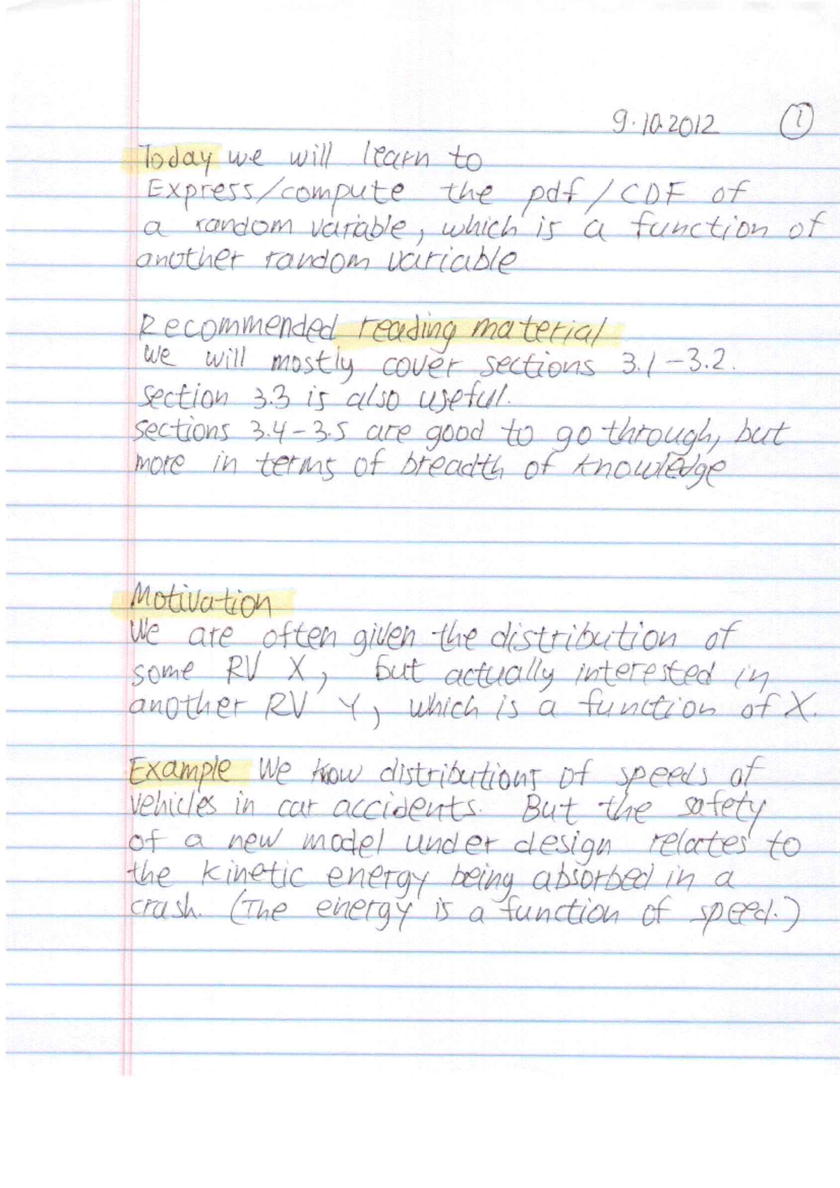 6 - Gubner lecture 6 notes - J: 02012. La y Wp! UU) vi away ky aa ...