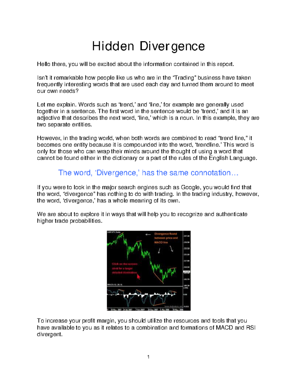 Hidden Divergence in Trading Strategies: A Comprehensive Guide - Studocu