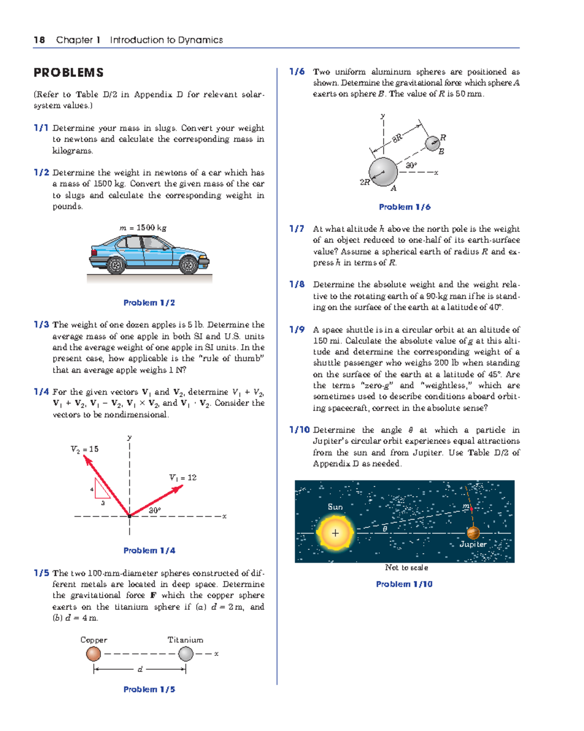 Drb - hendr - 18 Chapter 1 Introduction to Dynamics 1/6 Two uniform ...