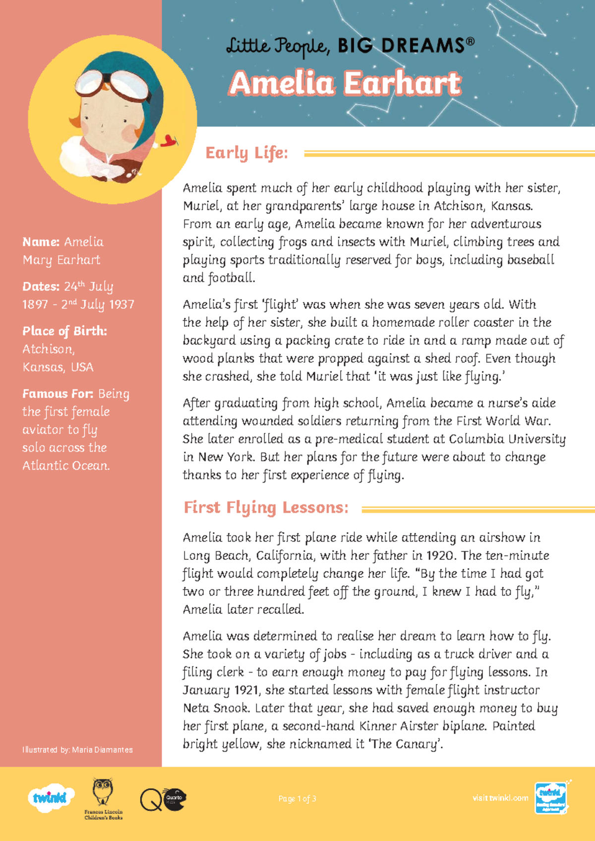 Amelia Earhart: Early Life & Aviation Milestones (T-par-1657618279 ...