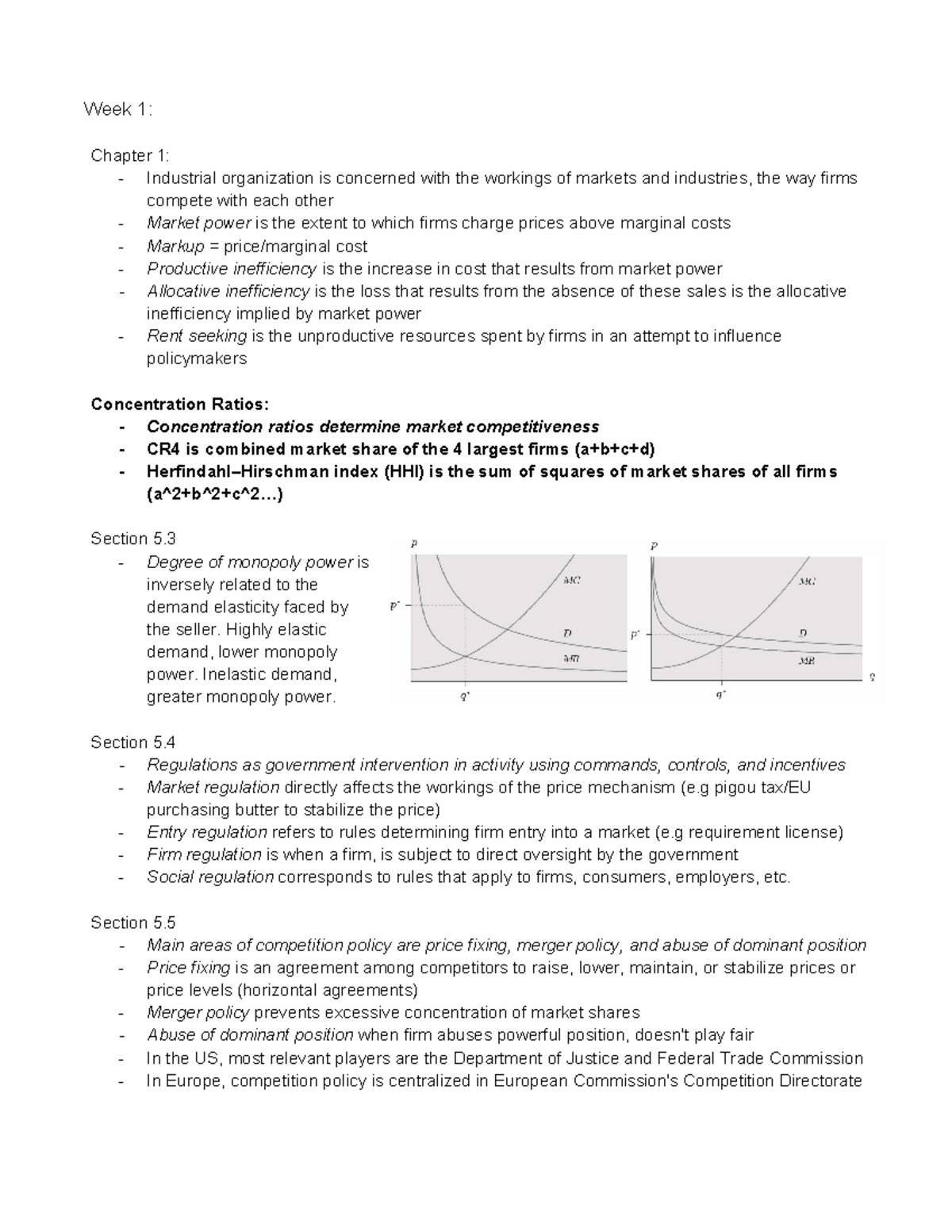 Summary of Microeconomics: Industrial Organization Insights - Studeersnel