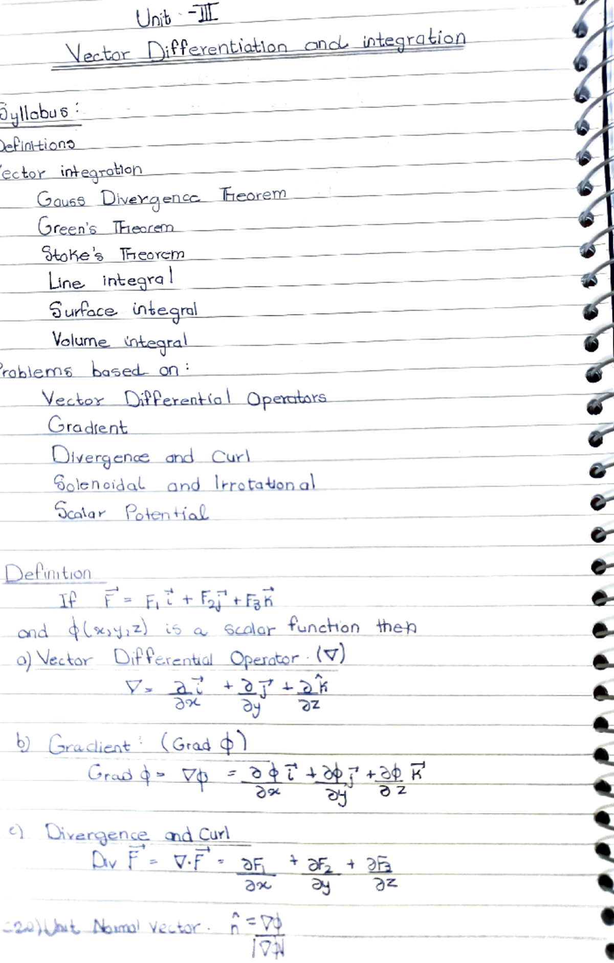 Maths-II Unit 3 Notes for 2nd Sem Understanding Concepts - Studocu