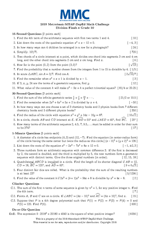 Math Test 238 - Test - mathematics - Title: Math Test 238 92 - 66 =? 75 ...