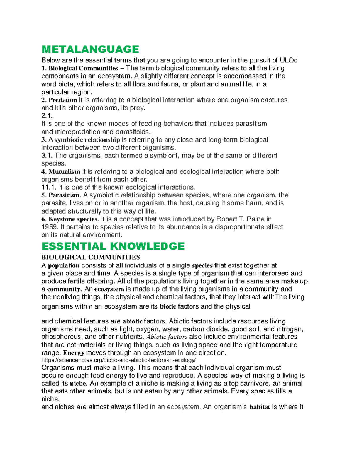 Week 4 - Ppt - METALANGUAGE Below are the essential terms that you are ...