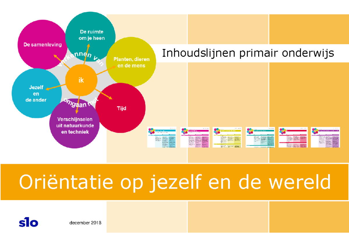 Inhoudslijnen PO Oriëntatie op Jezelf en de Wereld (2021) - Studeersnel