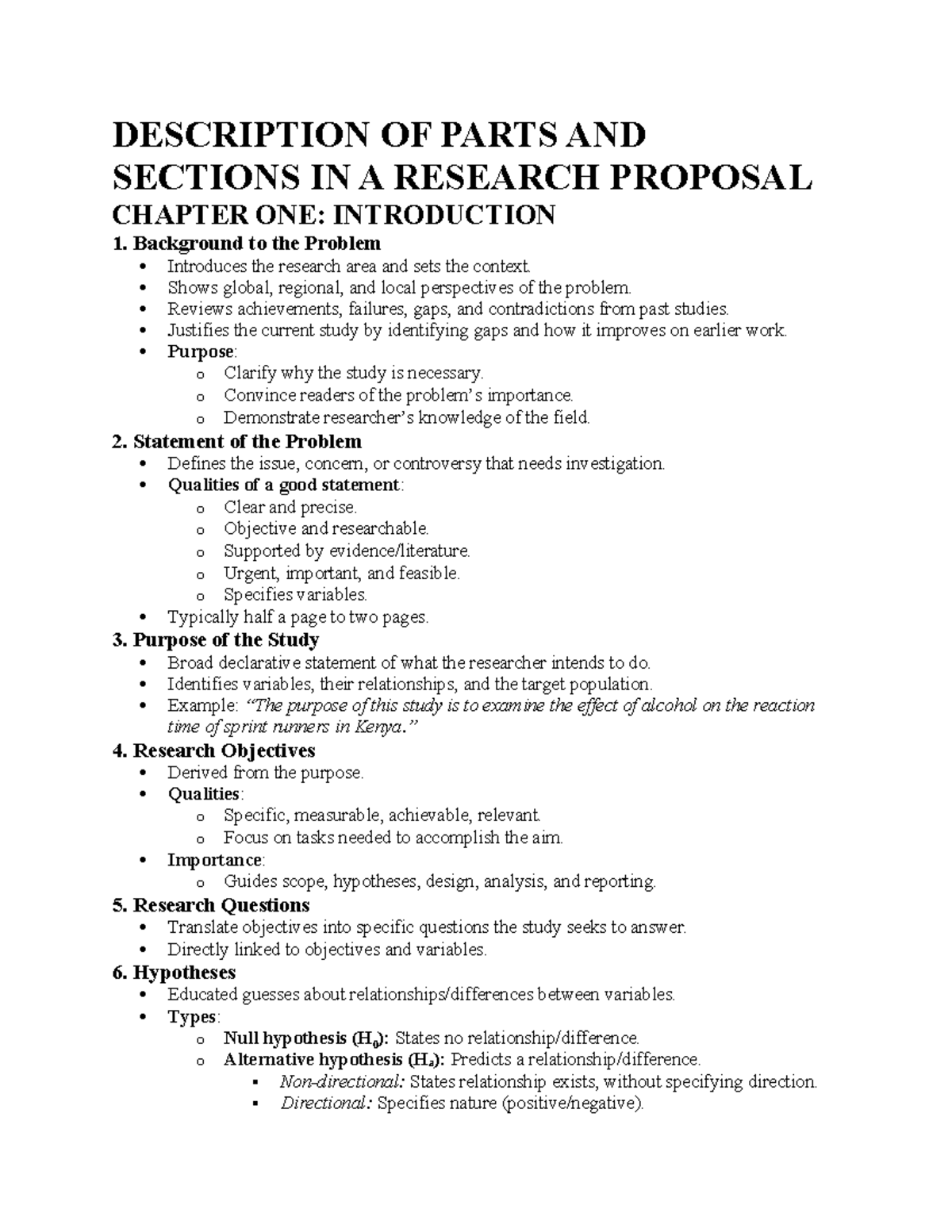 Research Proposal Structure: Key Sections & Their Importance - Studocu