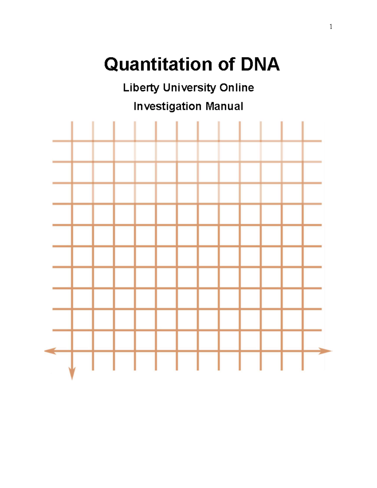 Quantitation of DNA: A Guide for Liberty Univ. Lab Investigations - Studocu