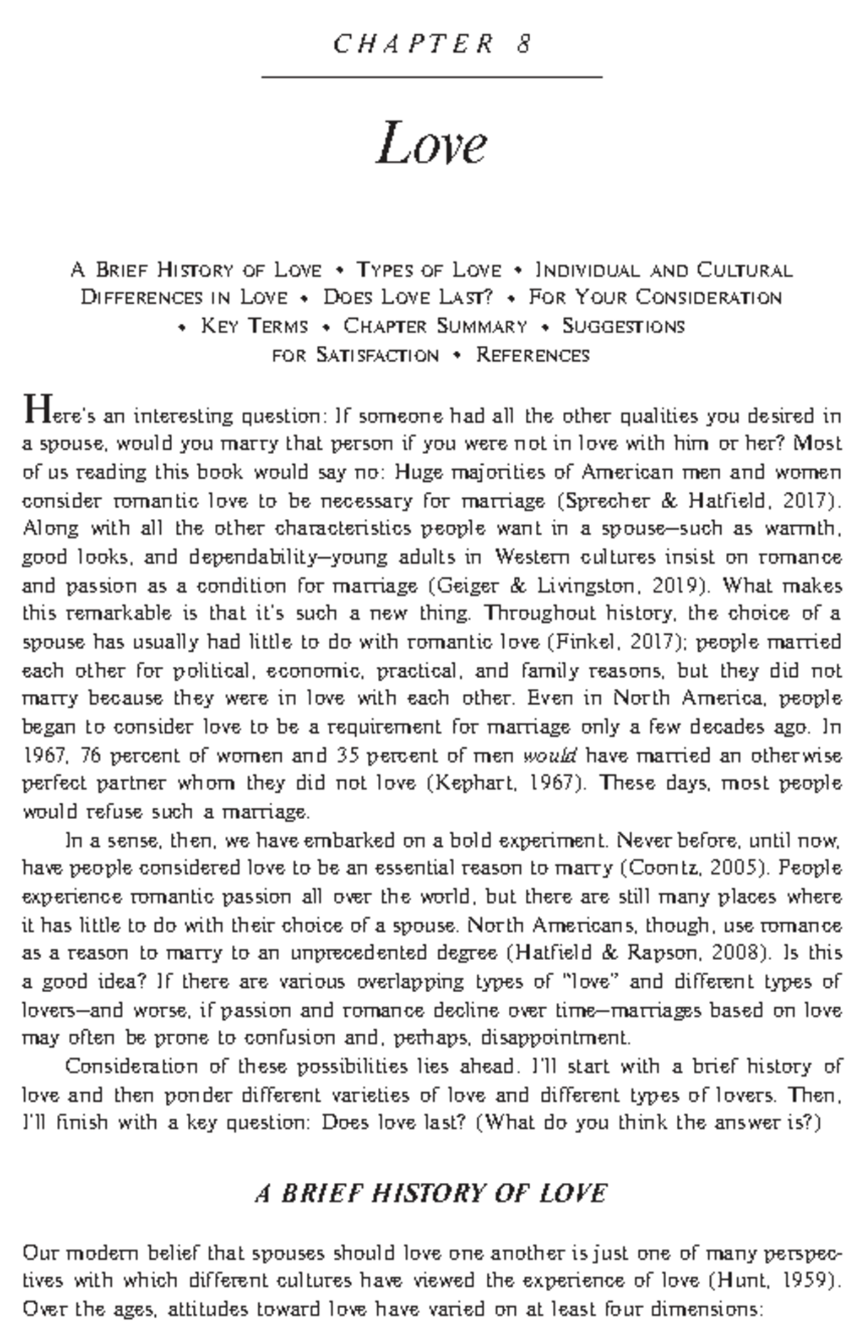 CHAPTER 8: Love - A Historical Perspective on Types and Cultural ...