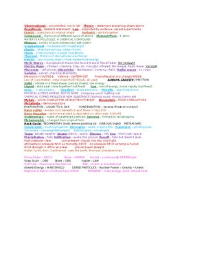 C165: Integrated Physical Sciences Study Guide with Key Concepts - Studocu