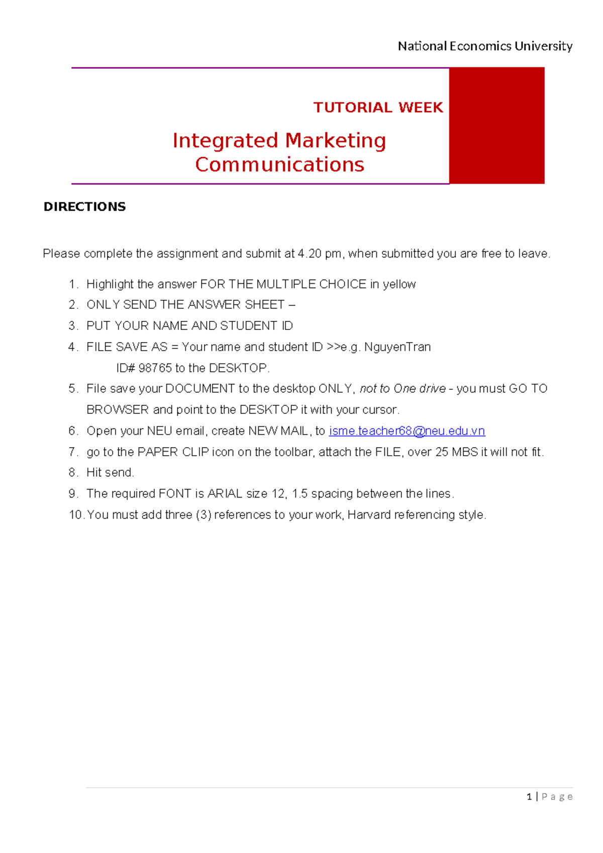 IMC 2 Tutorial: Understanding Branding Concepts and Questions - Studocu