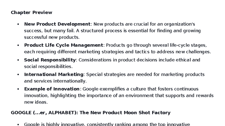 Chapter 9 - New Product Development Strategies and Challenges - Studocu
