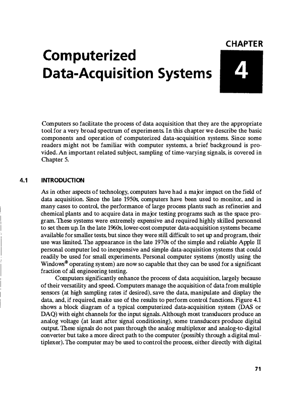 Computerized Data Acquisition Systems: A Comprehensive Overview (Course ...