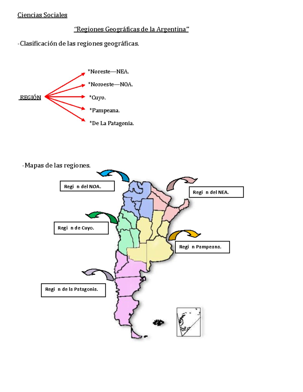 Regiones Geográficas de Argentina: NEA, NOA, Cuyo y más - Studocu
