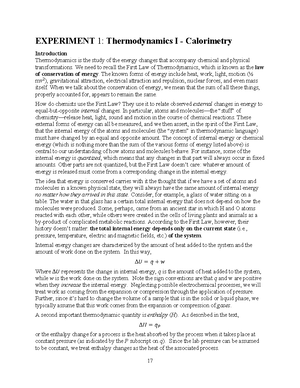 Chem152experiment 5 - Lab - Lab Partner: Student ID #: CHEM 152 ...