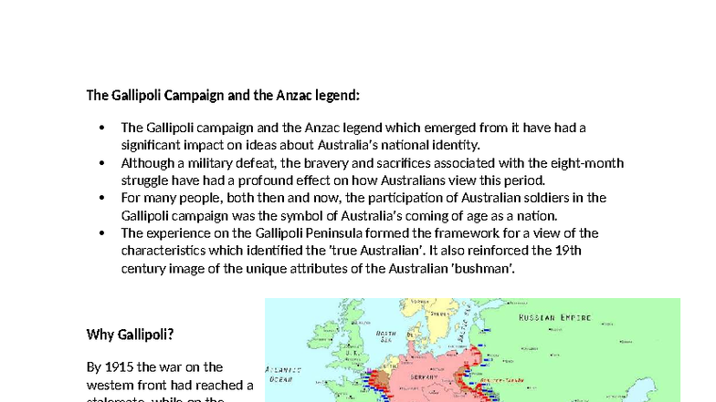 Gallipoli Campaign & Anzac Legend: Shaping Australia's National ...