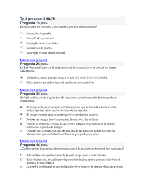 Examen Trabajo Pr Ã¡ctico 1 [TP1] - Trabajo Práctico 1 [TP1] Comenzado: 2 de feb en 11: - Studocu