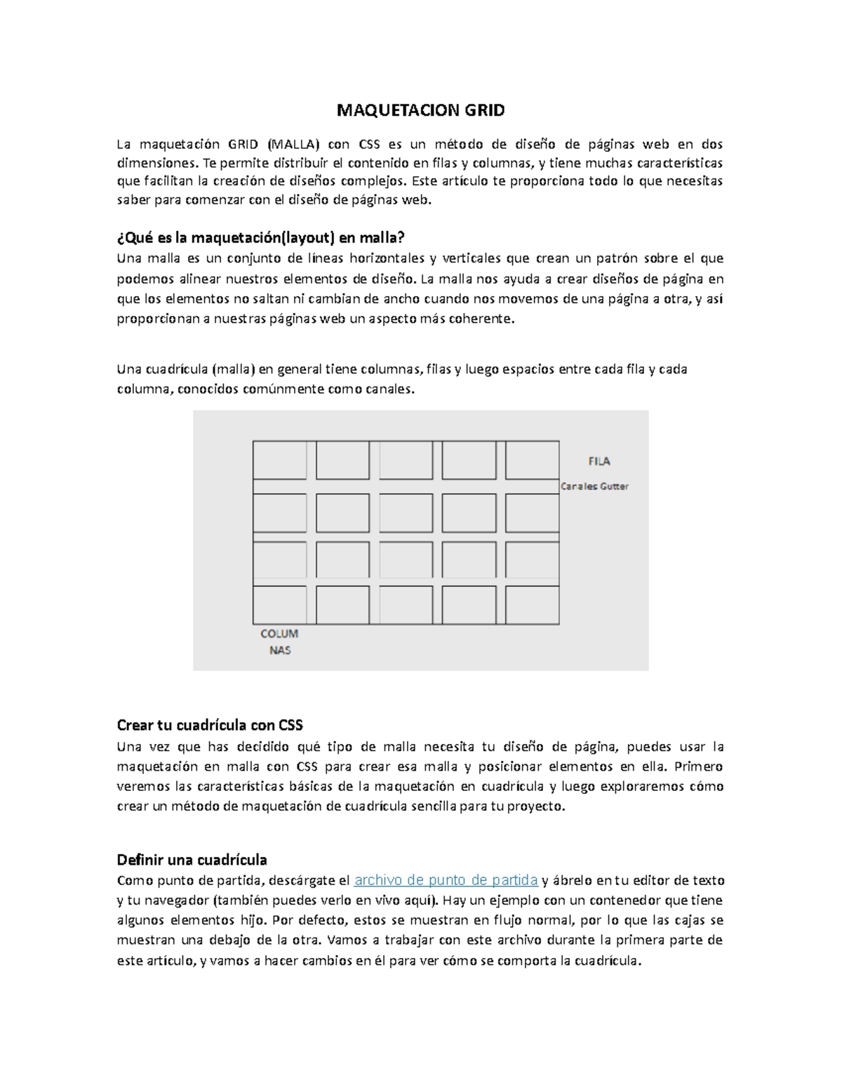 Maquetación GRID con CSS: Diseño de Páginas Web en Dos Dimensiones - Studocu