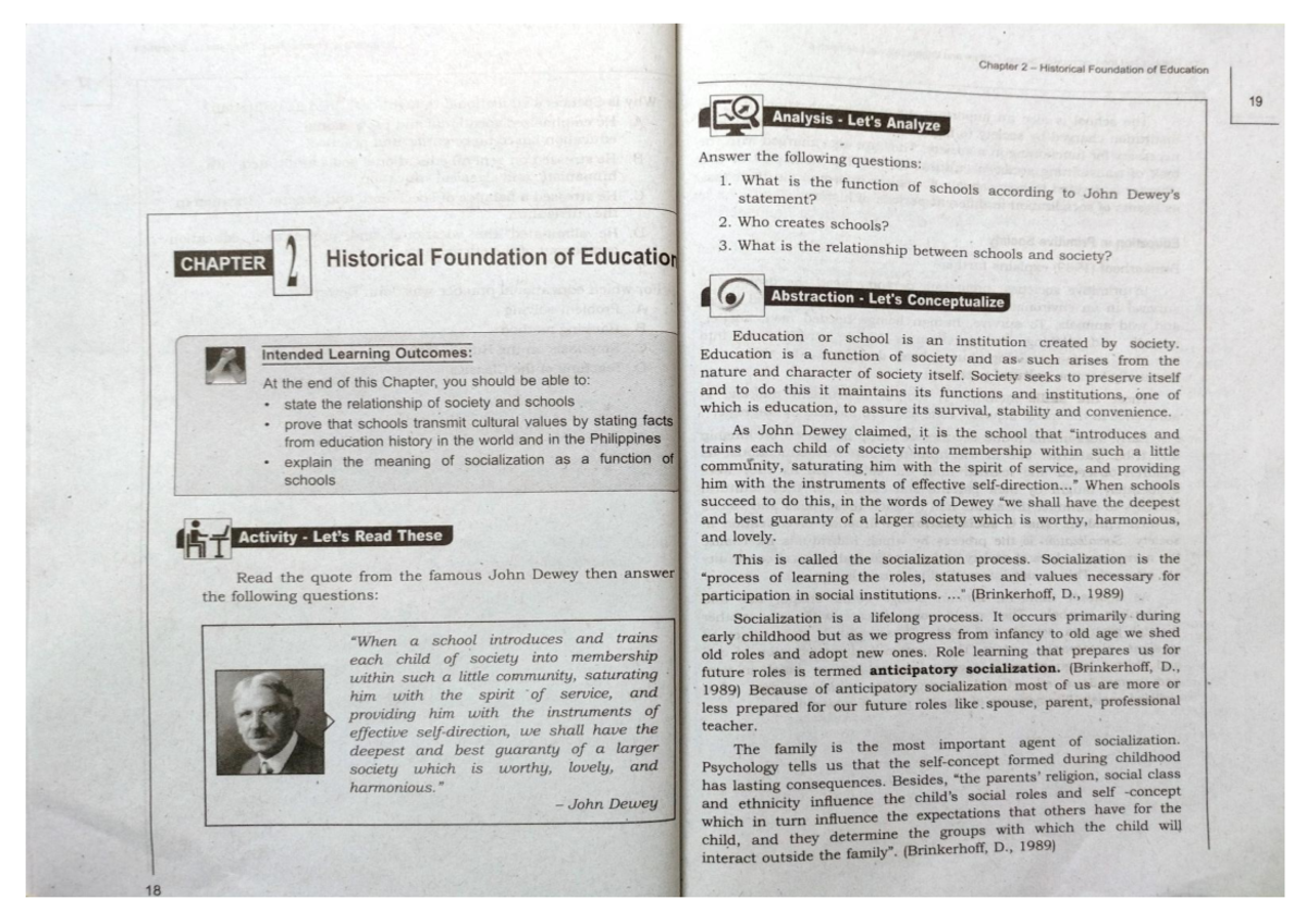 Chapter 2 - Curriculum History and Development - Chapter 2 Historical ...