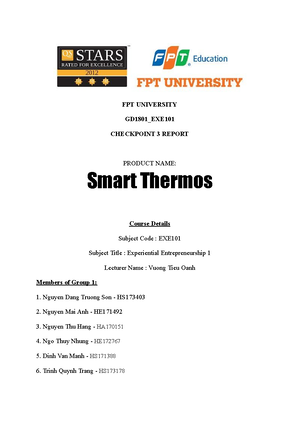 Khởi nghiệp - EXE101 - FPT - Studocu