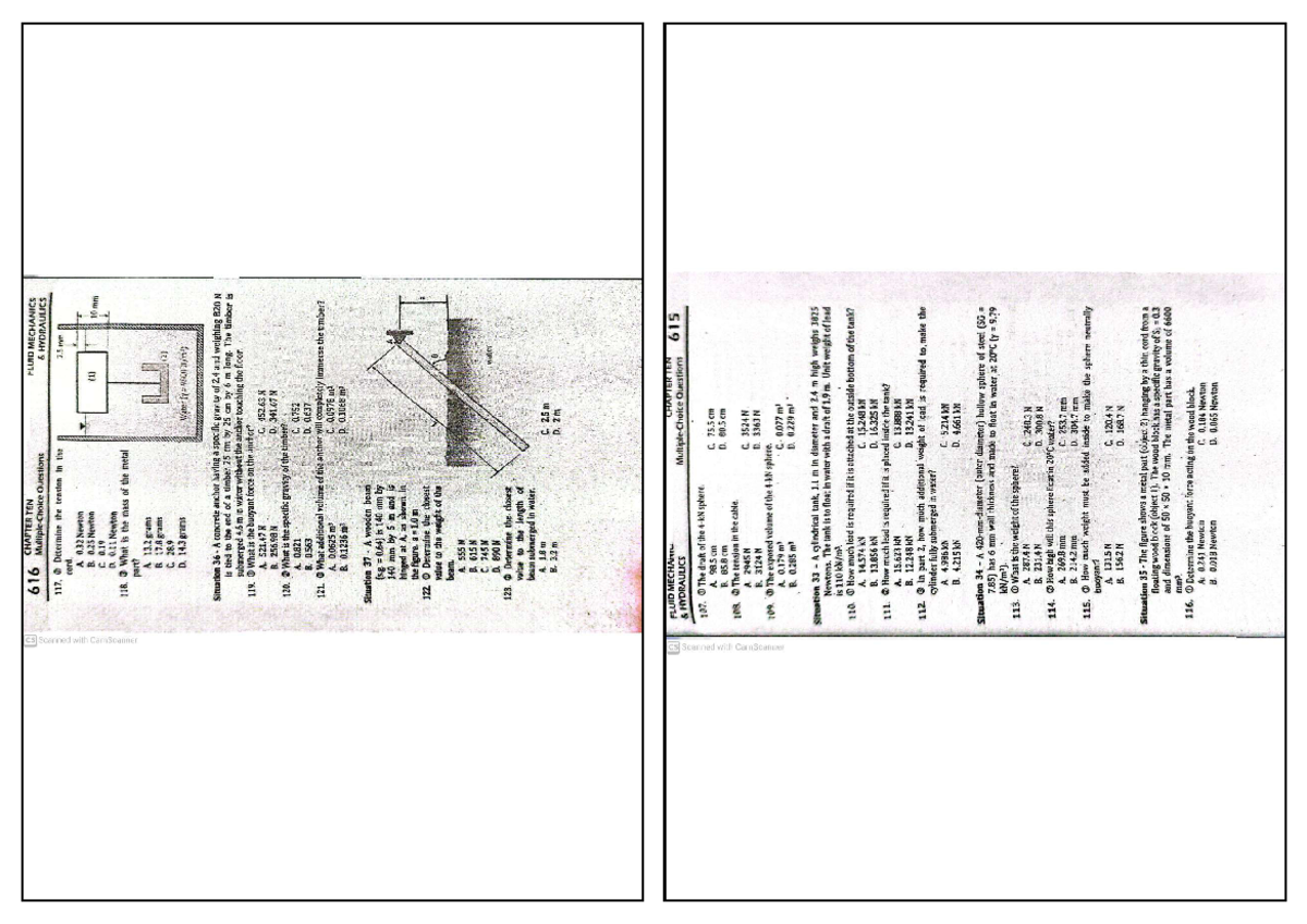 616 CHAPTER TEN FLUID MECHANICS HYDRAULICS Questions Set 01 - MATERIAL ...